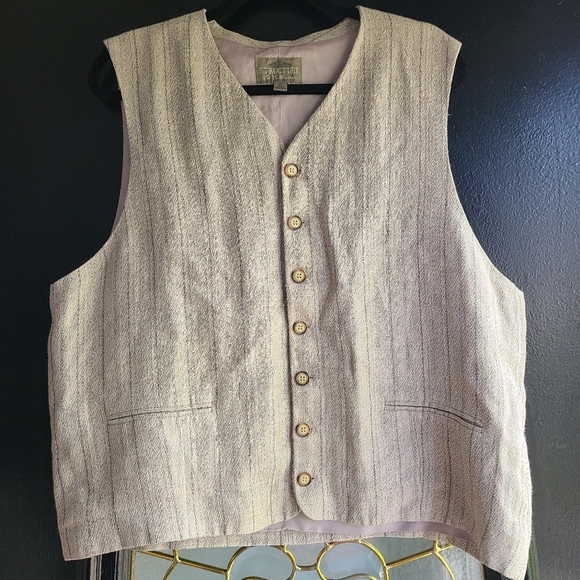 Structure | Suits & Blazers | Vtg Structure Suit Vest Xl Cream Vest ...